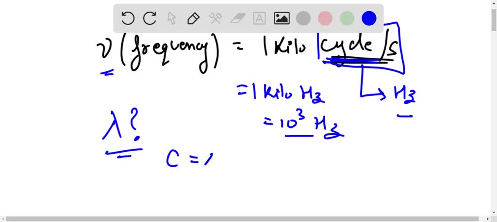 SOLVED:An electric charge oscillating with a frequency of 1 kilo cycles ...