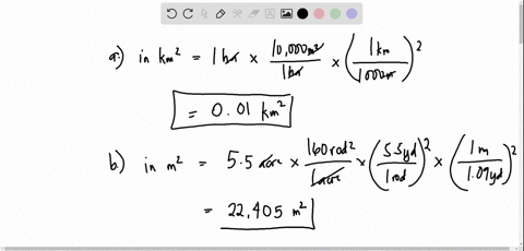 SOLVED:Although the preferred SI unit of area is the square meter, land ...