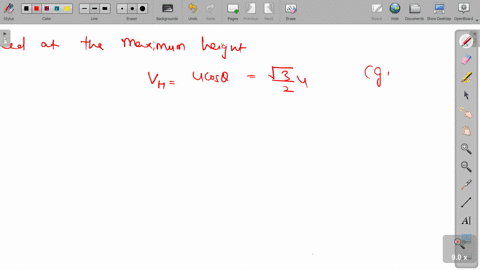 SOLVED:The speed of a projectile at its maximum height is (√(3))/(2) times its initial speed. If ...