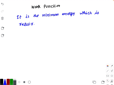 SOLVED:What is a metal's "work function"? Why is it different for ...