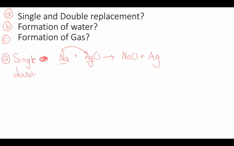 Consider the following double-displacement reactions. For each ...