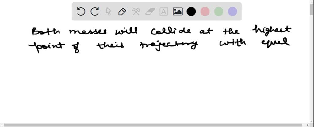 Solved Two Projectiles Each Of Mass M Are Projected With Same Velocity V Making An Angle αand