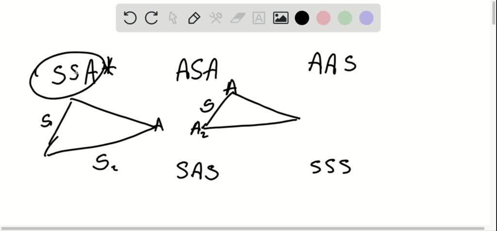 ⏩SOLVED:Explain what the abbreviations SSA, ASA, AAS, SAS, and SSS ...