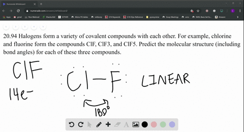 SOLVED:Halogens form a variety of covalent compounds with each other ...