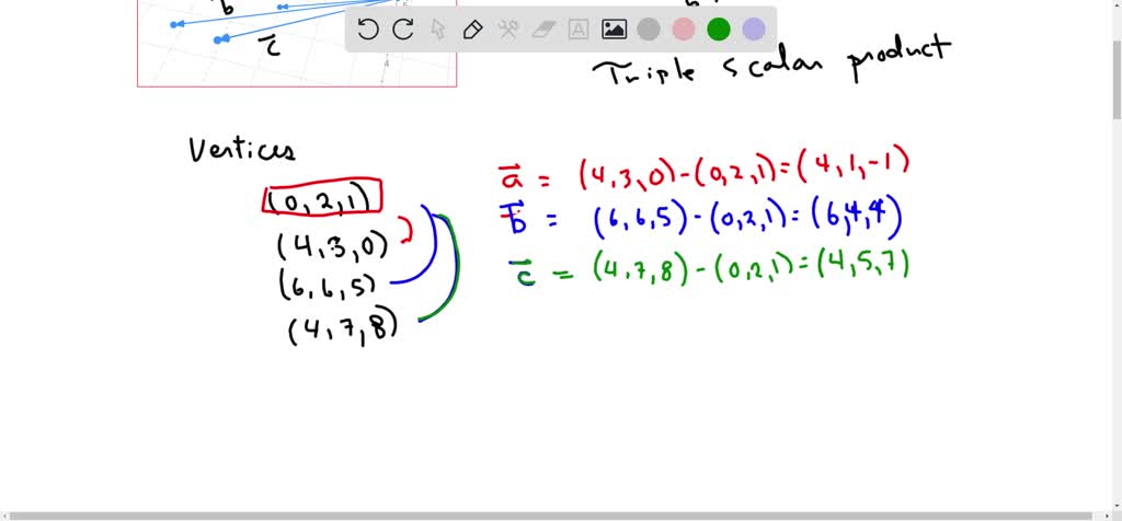 SOLVED:The volume of the tetrahedron whose vertices are the points with ...