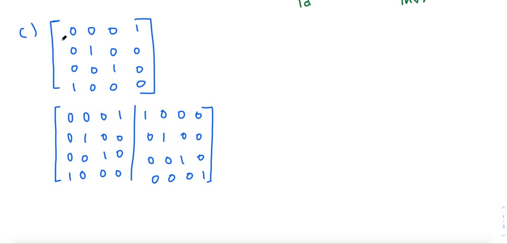 SOLVED:In Exercises 3-4, find a row operation and the corresponding elementary matrix that will ...