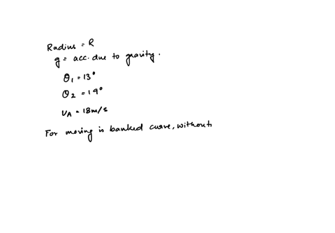 Two banked curves have the same radius. Curve A is banked at...