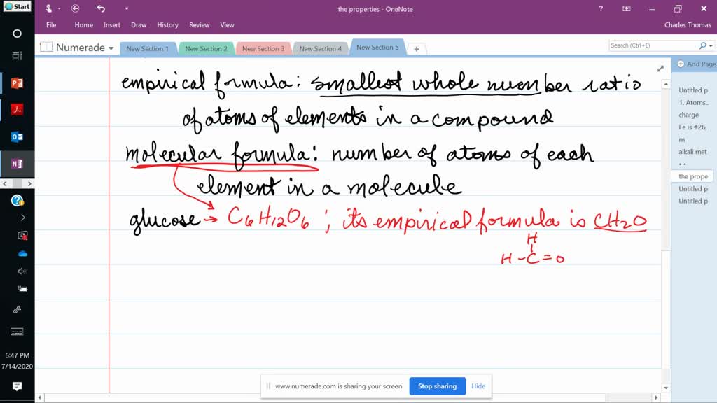 SOLVED:Define molecular formula and empirical formula. What are the ...