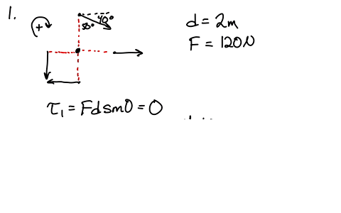 SOLVED:Determine the torques about the axis of rotation P produced by each of the four forces ...