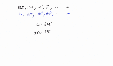 SOLVED:Find r for each infinite geometric sequence. Identify any whose ...