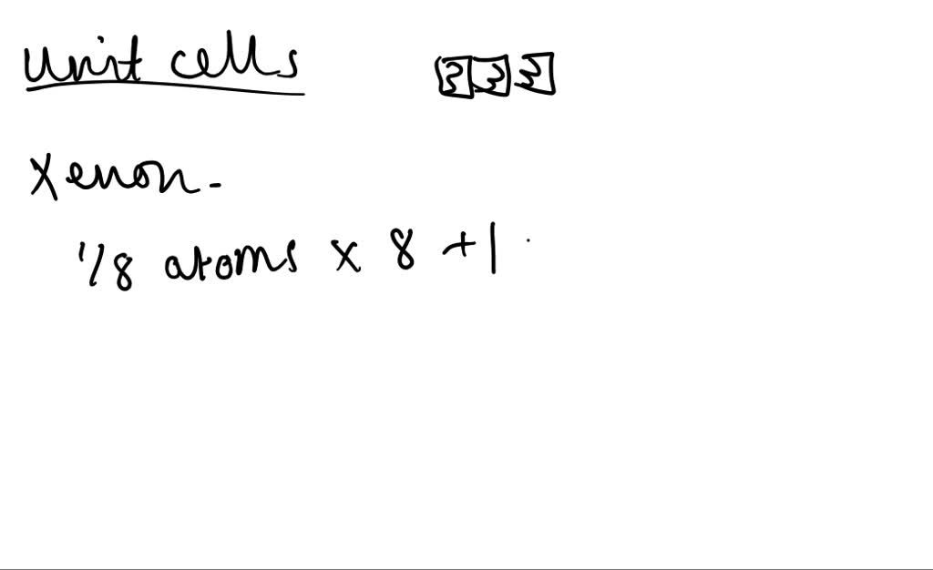 SOLVED:The unit cell for a pure xenon fluoride compound is shown below ...