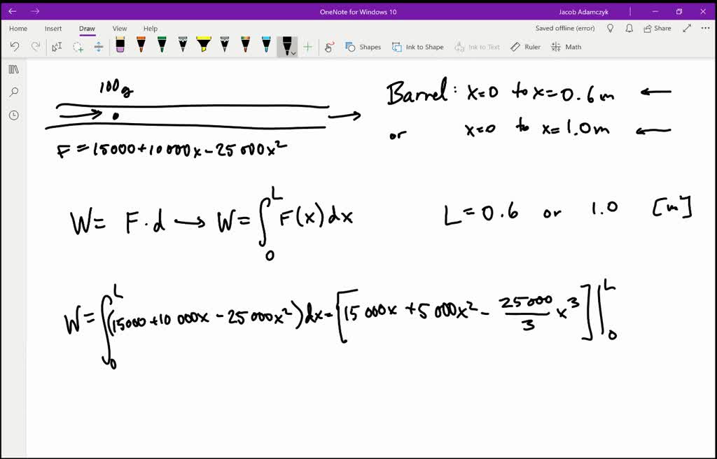 SOLVED:A 100 -g bullet is fired from a rifle having a barrel 0.600 m ...