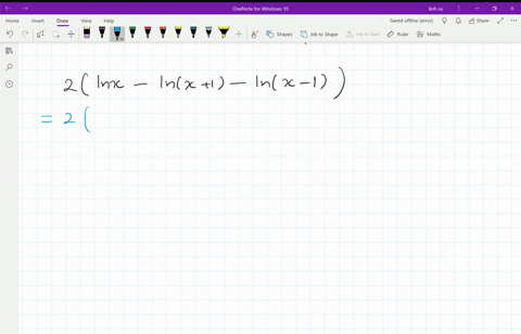 SOLVED:A Logarithmic Identity Show that -\ln \left(x-\sqrt{x^{2}-1 ...