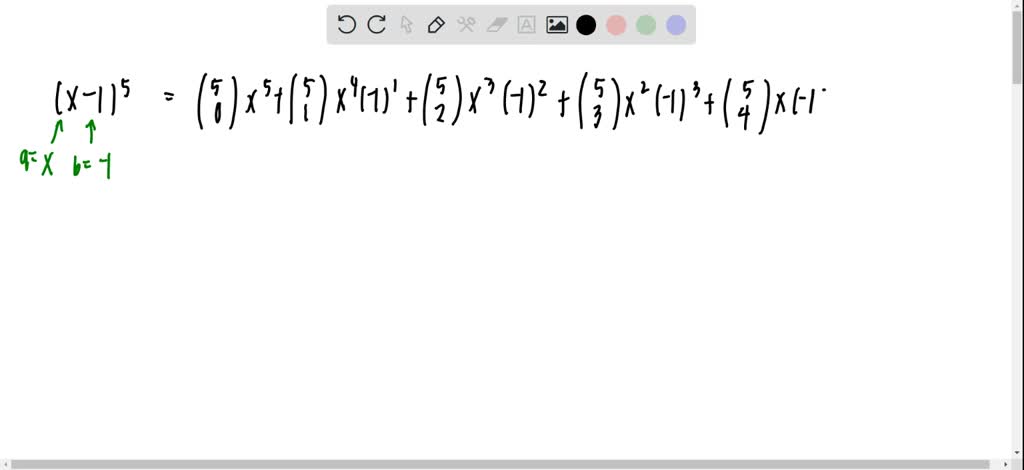 ⏩SOLVED:Use the Binomial Theorem to expand each binomial and express… | Numerade