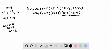 SOLVED:Find an nth-degree polynomial function with real coefficients ...