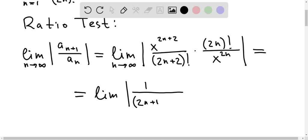 SOLVED:As in Example 1, use the ratio test to find the radius of ...