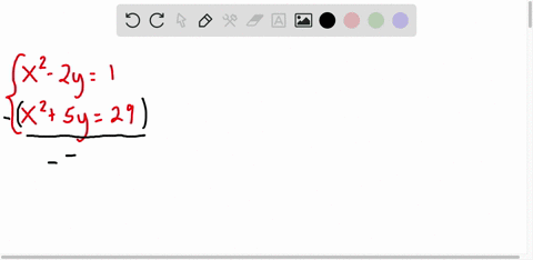 SOLVED:Elimination Method Use the elimination method to find all solutions of the system of ...