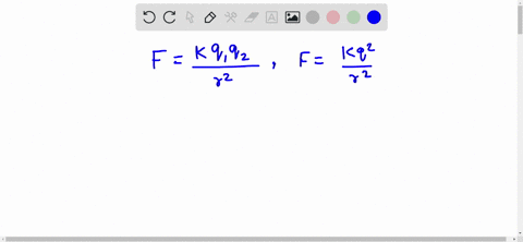 SOLVED:The repulsive force between two identical negative charges is 0. ...