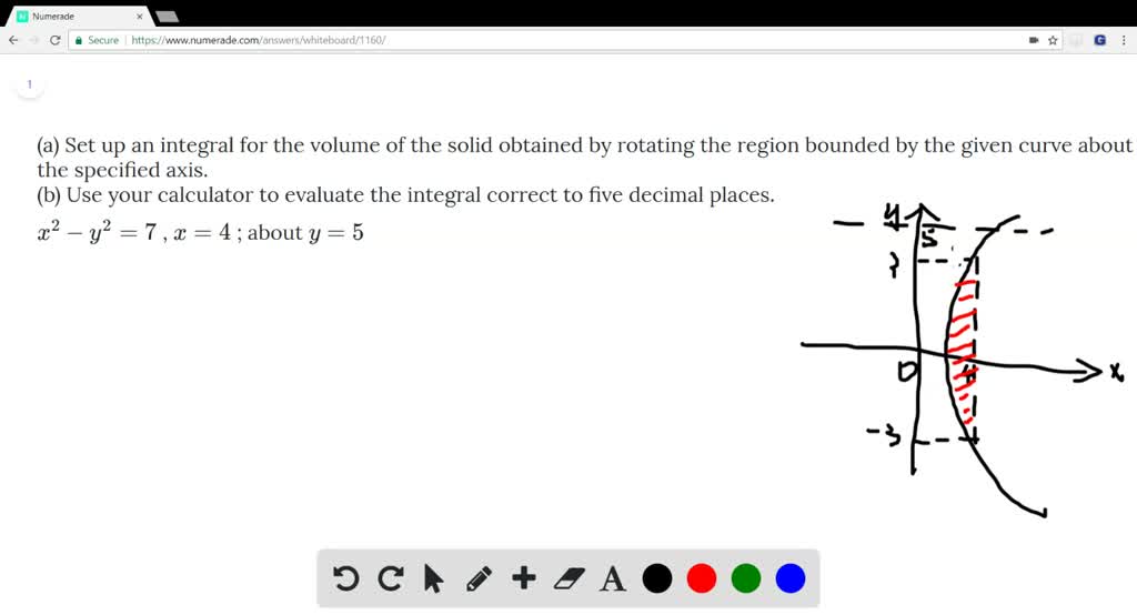 ⏩SOLVED:(a) Set up an integral for the volume of the solid obtained ...