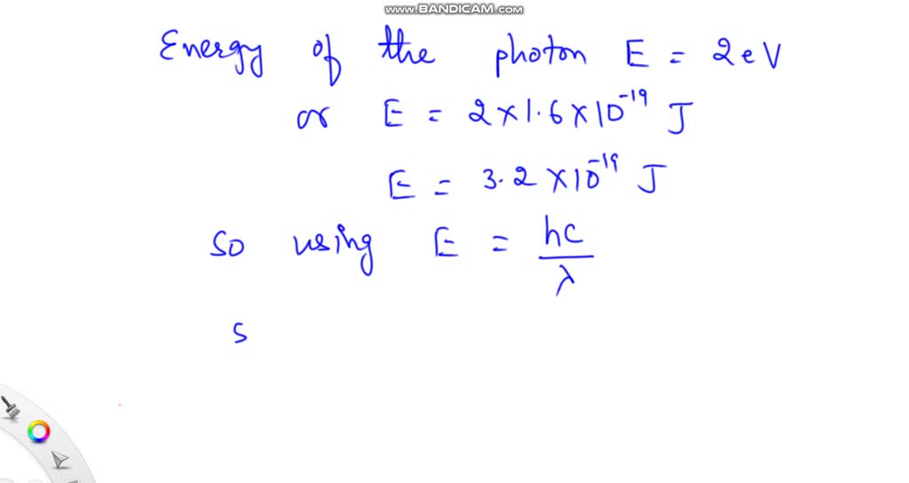 SOLVED:Calculate the wavelength of a beam of light having photons with ...