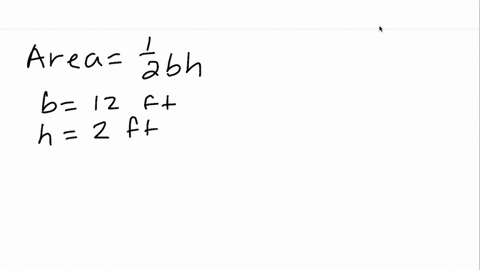 ⏩SOLVED:Given the base and height of a triangle, calculate the area ...