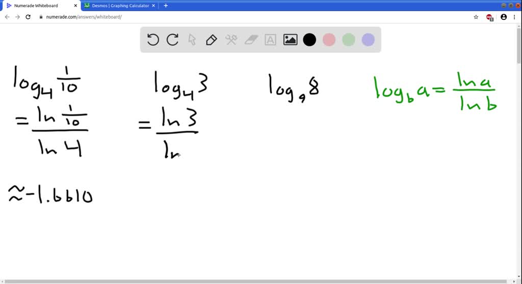 SOLVED:Use equation (5.4) to approximate the value. (a) log4 (1)/(10 ...