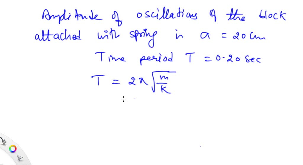 SOLVED:A student observes that a block oscillating on the end of a ...