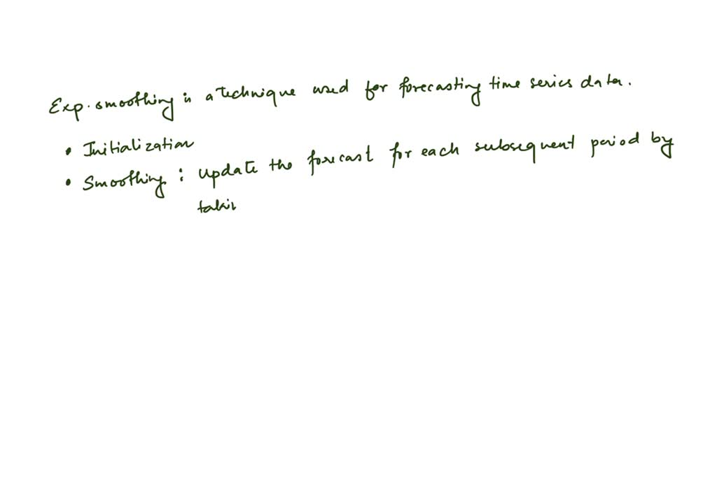 Explain the role and importance of the smoothing constant in an ...