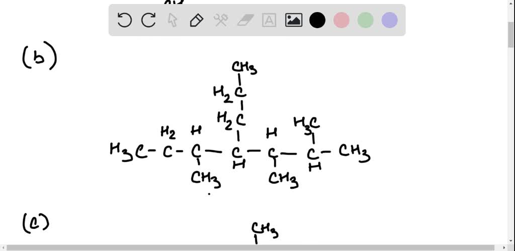 SOLVED:Draw structures that correspond to the following names. (a) 4 -isobutyl- 2,5 ...