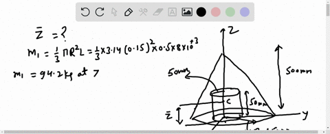 SOLVED:Determine the distance z̅ to the centroid of the shape that ...