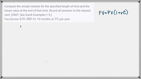 ⏩SOLVED:Compute the simple interest for the specified length of time… | Numerade