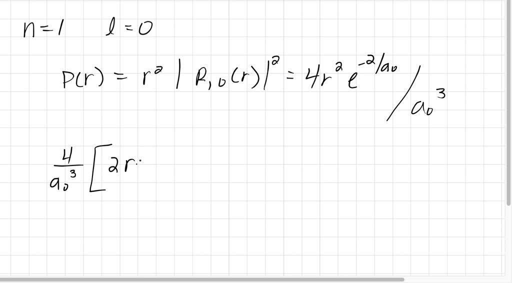 SOLVED:Show that the radial probability density of the 1 s level has ...
