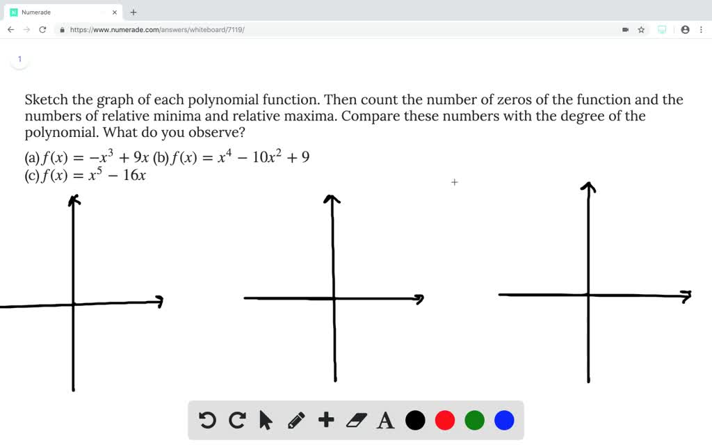 SOLVED Sketch The Graph Of Each Polynomial Function Then Count The