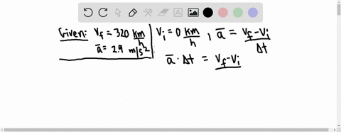 SOLVED: An airplane's takeoff speed is 320 km / h. If its average ...