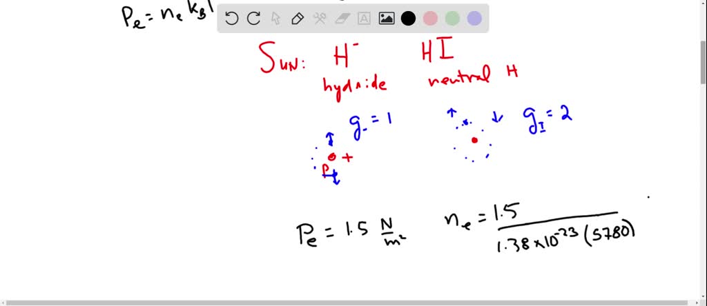 SOLVED:Using the Saha equation, calculate the ratio of the number of H ...