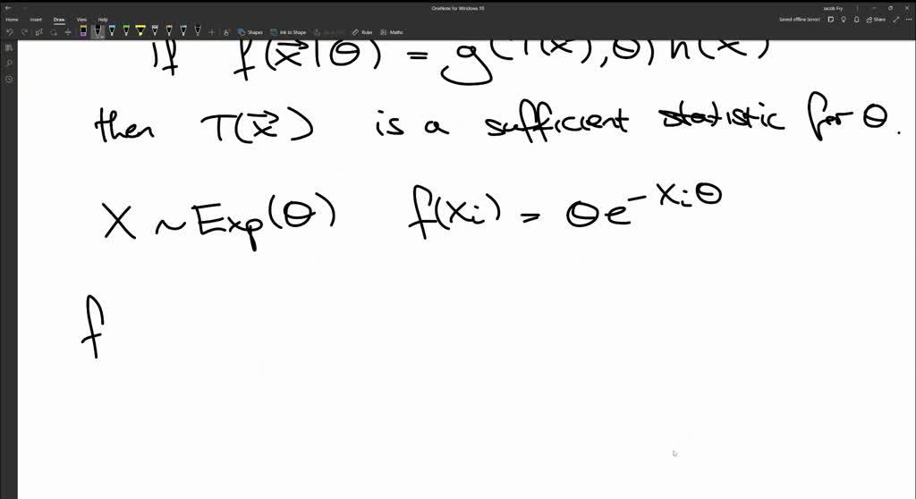 ⏩solved Use The Factorization Theorem To Find A Sufficient Statistic