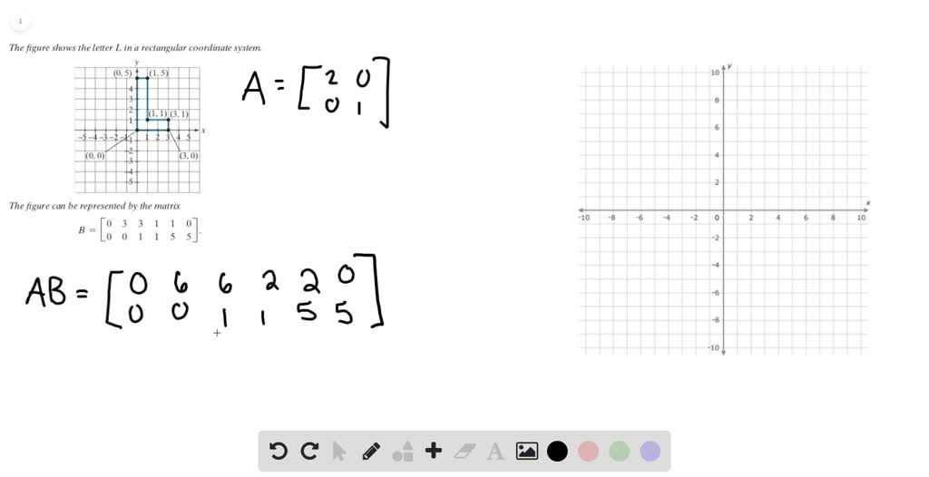 SOLVED:The figure shows the letter L in a rectangular coordinate system ...