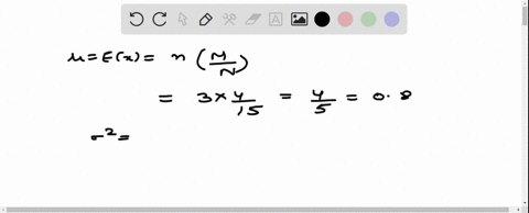 ⏩SOLVED:Let x be a hypergeometric random variable with N=15, n=3,… | Numerade