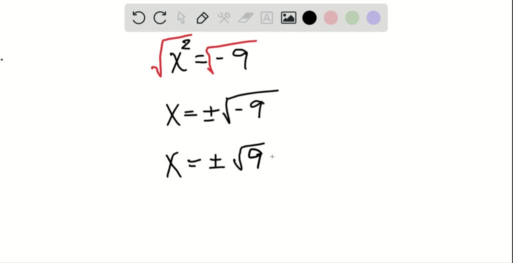 SOLVED Solve X 2 9