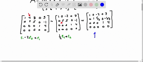 SOLVED:Exercises 23-26 display a matrix A and an echelon form of A . Find a basis for Col A and ...