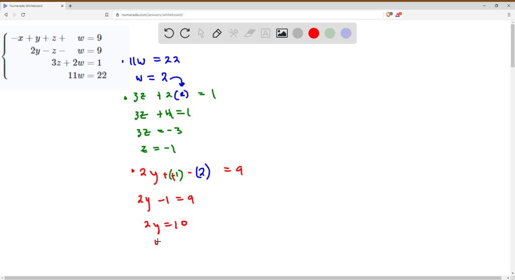 SOLVED:The systems of linear equations are in upper triangular form. Find all solutions of each ...