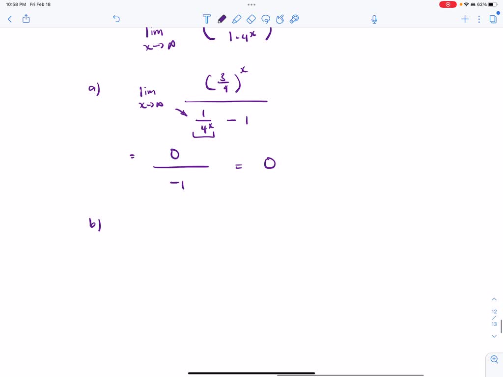 ⏩SOLVED:Calculate each of the limits (a) using L'Hôpital's rule and… | Numerade