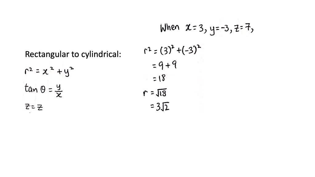 SOLVED:The rectangular coordinates (x, y, z) of a point are given. Find ...