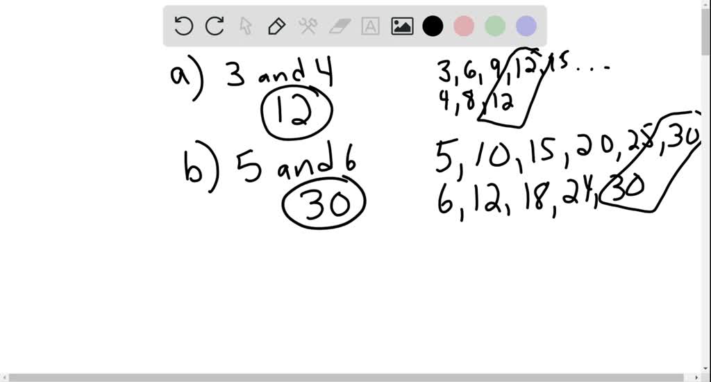 SOLVED The Denominators Of Two Fractions Are Given Find The Least 