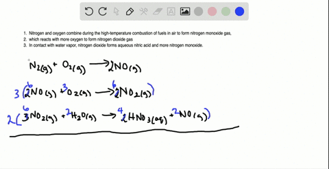 SOLVED:Various nitrogen oxides, as well as sulfur oxides, contribute to ...