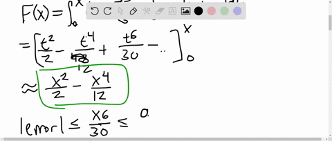 SOLVED:Find a polynomial that will approximate F(x) throughout the given interval with an error ...