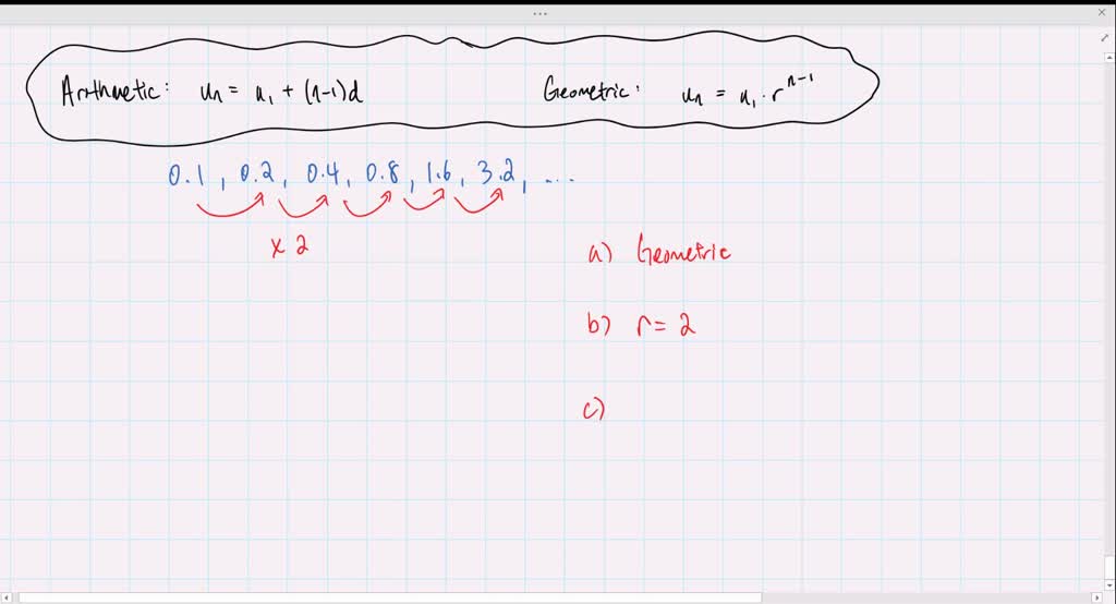 Determine Whether Each Sequence Is Arithmetic Ge 