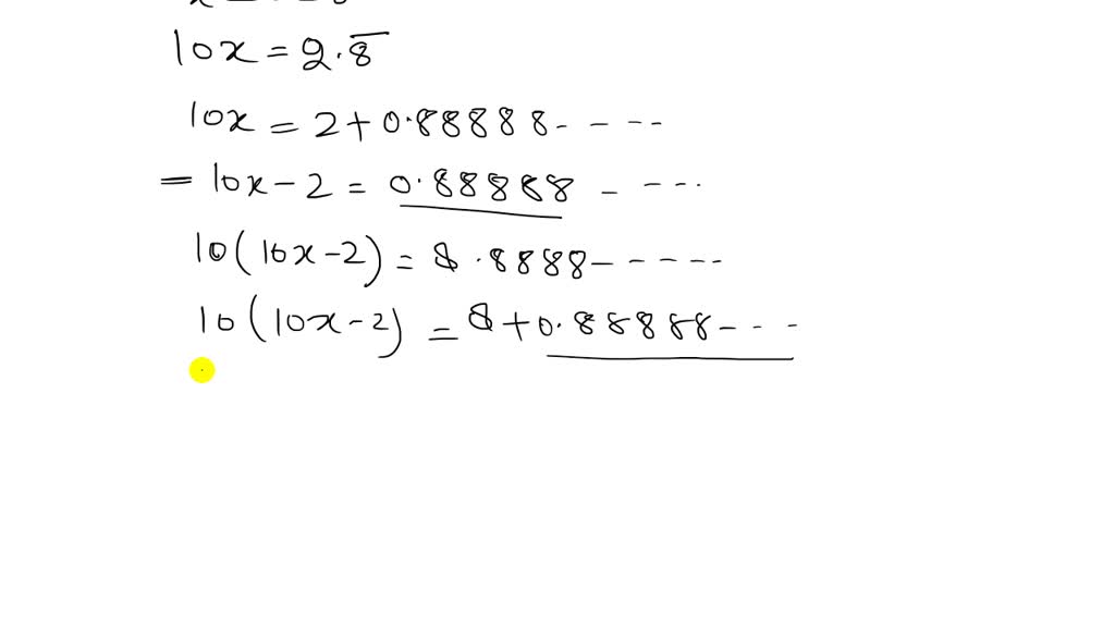 SOLVED Express Each Repeating Decimal As A Fraction A 0 7 B 0 2 8 SOLVED Express Each Repeating Decimal As A Fraction A 0 7 B 0 2 8