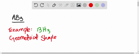 A molecule with the formula AB3 has a trigonal planar geometry. How ...