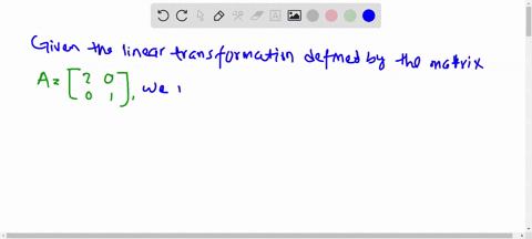 SOLVED:Give a geometric description of the linear transformation defined by the elementary ...